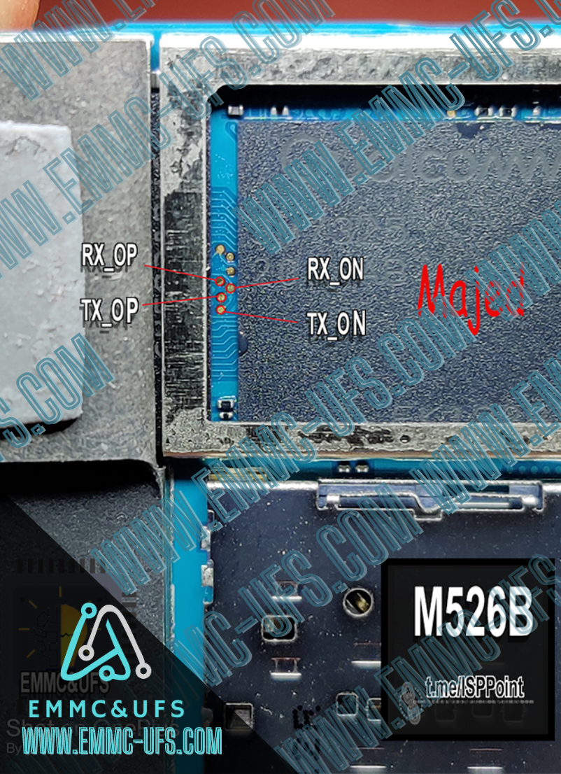 Samsung Galaxy M52 5G M526B ISP Pinout – EMMC&UFS
